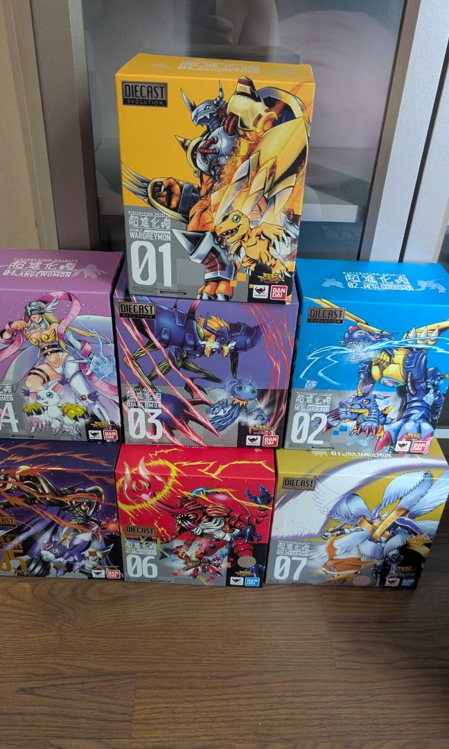 Digivolving spirits - set of 7, Hobbies & Toys, Toys & Games on Carousell