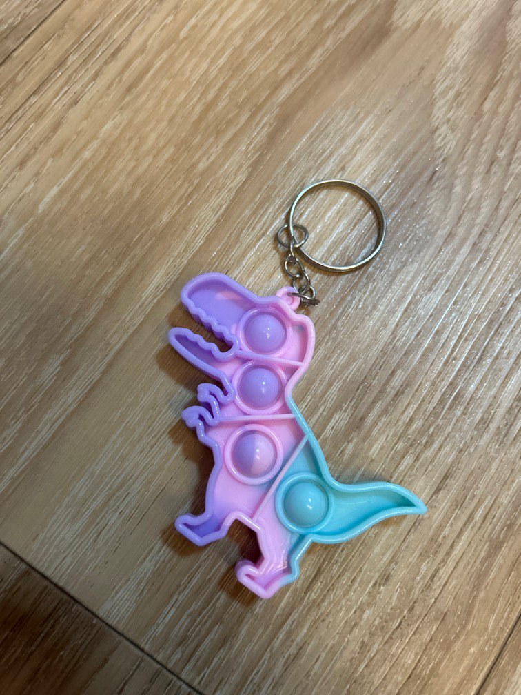 Dinosaur Pop It Key ring, Hobbies & Toys, Toys & Games on Carousell
