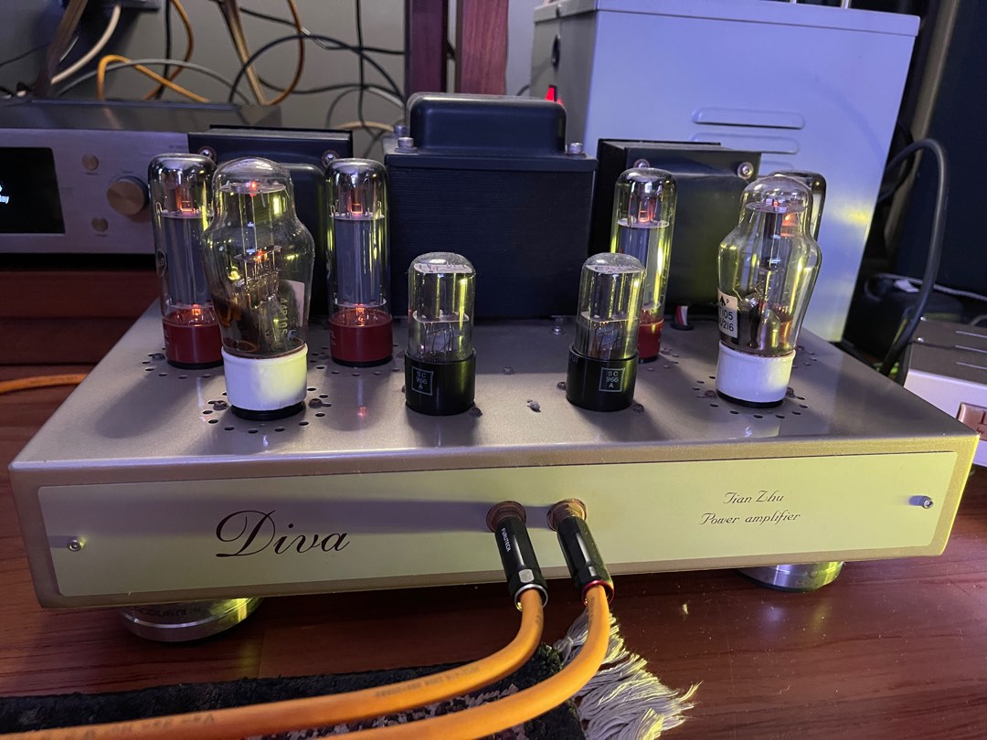 Diva Audio Tian Zhu Power Amplifier EL-34 parallel, point-to-point Tube ...