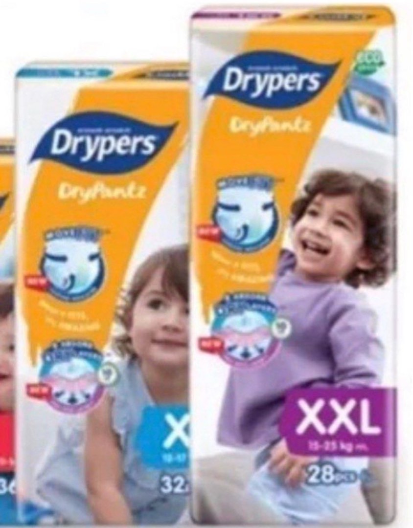 Drypers Drypantz XL 1 carton 4 packs , Babies & Kids, Bathing ...