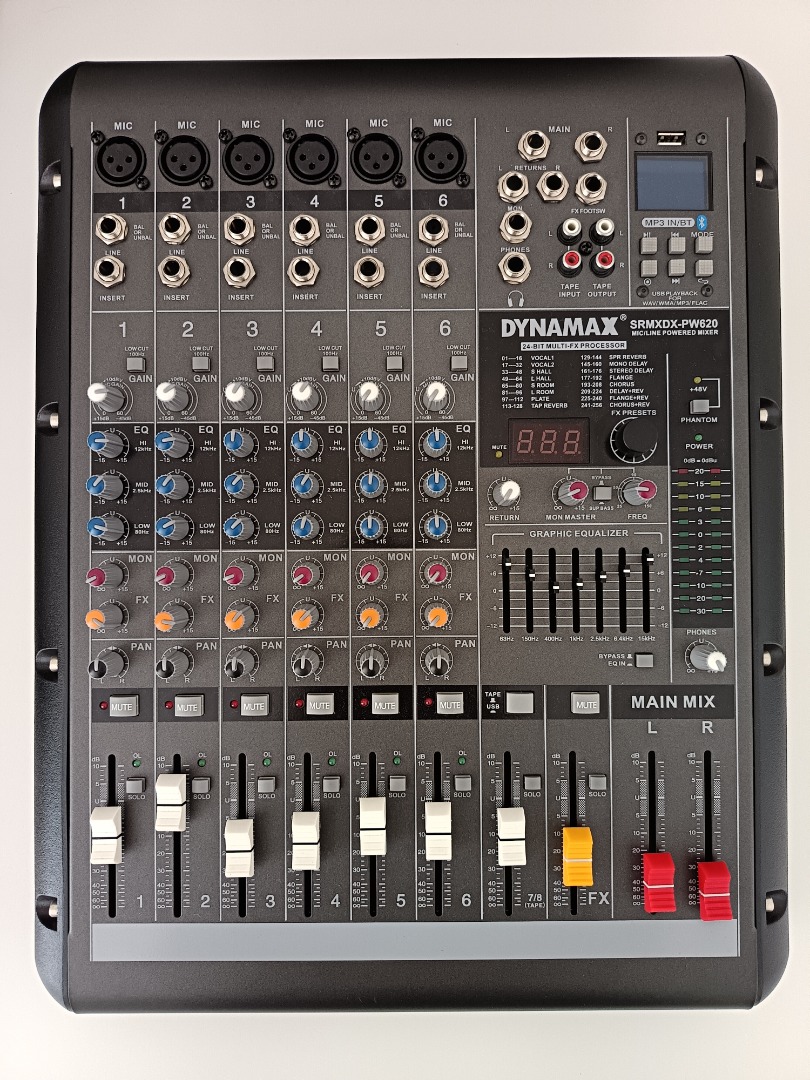 Dynamax PW620 6-Channel Mixer Bluetooth, Audio, Soundbars, Speakers ...