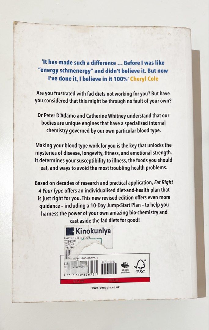 Eat Right For Your Body Type, Hobbies & Toys, Books & Magazines ...