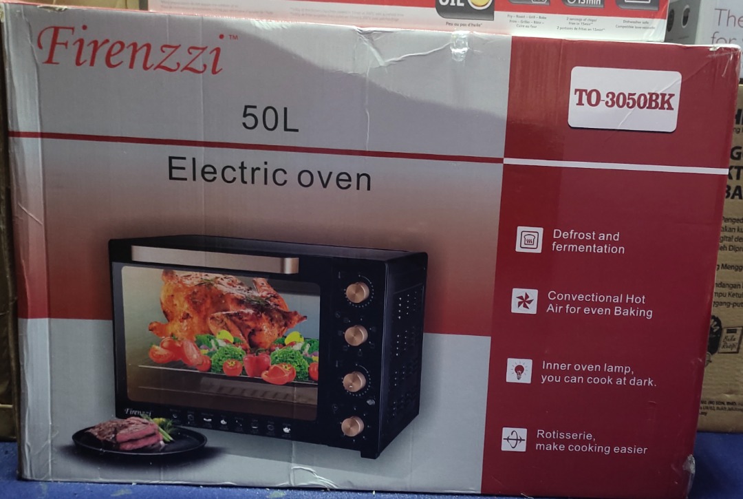 FIRENZZI ELECTRIC OVEN 50 LITER, TV & Home Appliances, Kitchen ...