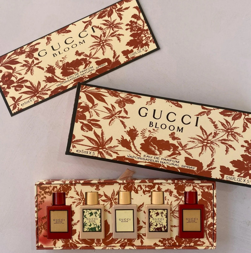 Gucci Bloom Set For Women 5ml x 5, Beauty & Personal Care, Fragrance & Deodorants on Carousell