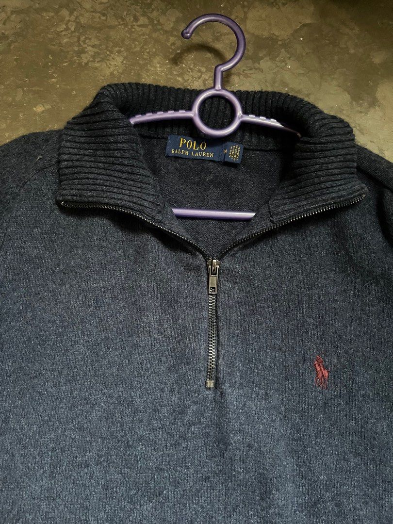 HALF ZIPPER POLO RL, Men's Fashion, Tops & Sets, Tshirts & Polo Shirts ...