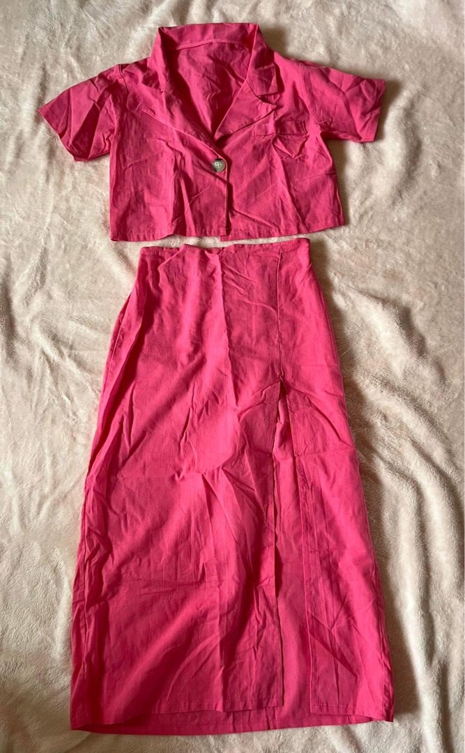 Hot pink coordinates, Women's Fashion, Dresses & Sets, Sets or ...