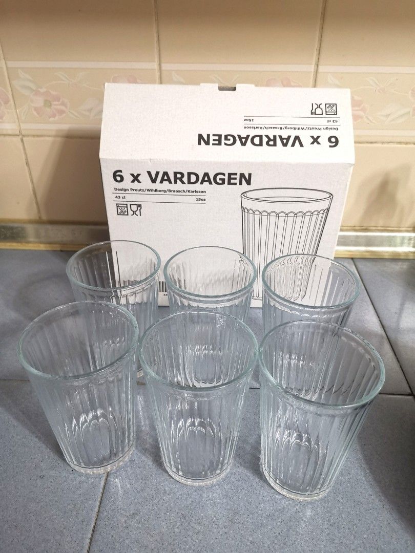 Ikea Vardagen Cups x6, Furniture & Home Living, Kitchenware & Tableware, Coffee & Tea Tableware ...