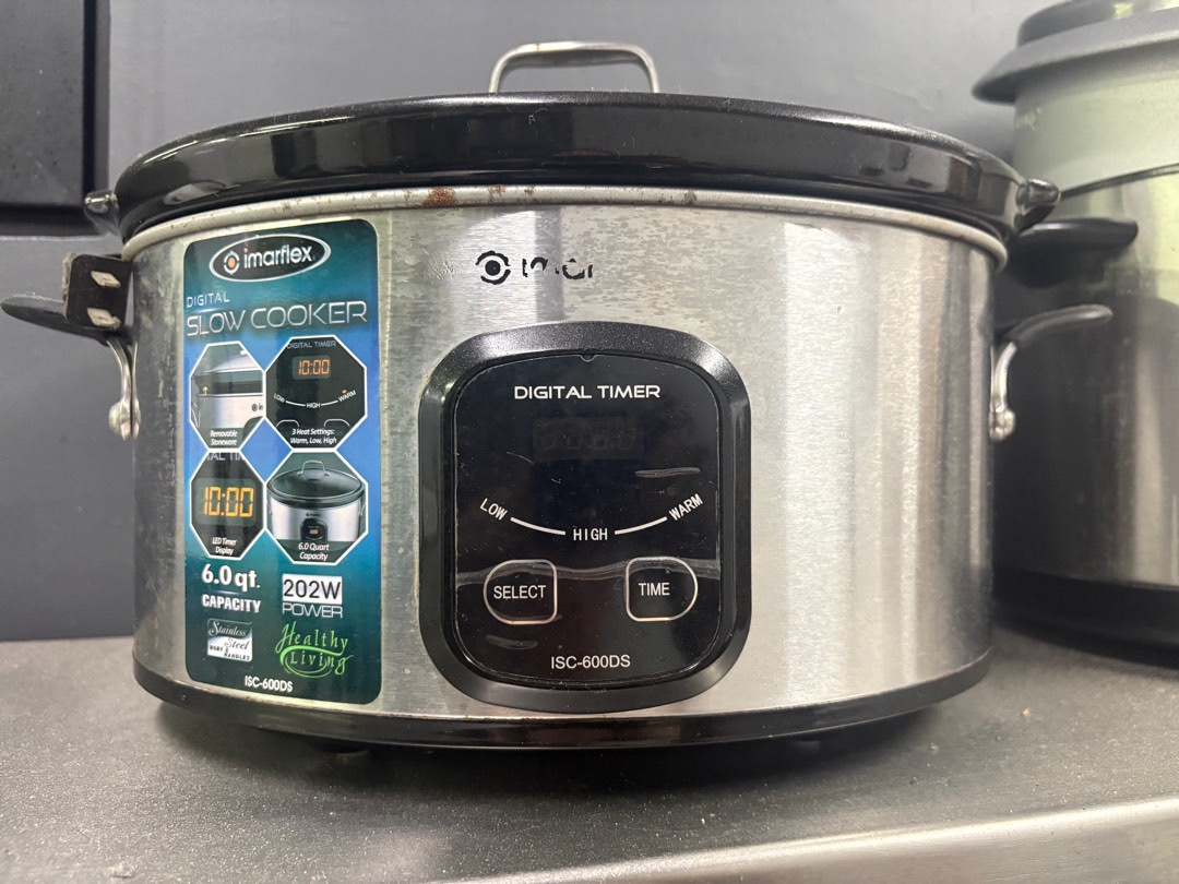 Imarflex Slow Cooker 6 quarts, Furniture & Home Living, Kitchenware ...
