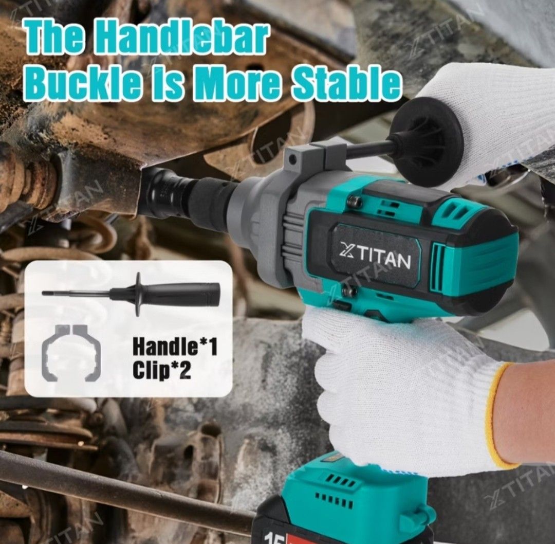 Impact Wrench Cordless 2000NM Buka Tayar Kereta, Trak, Lori, Furniture ...