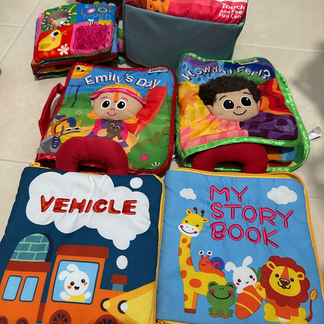 Infant Baby Interactive Cloth Books and Cloth Alphabets Set, Babies ...
