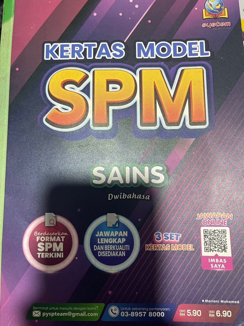 KERTAS MODEL SCIENCE SPM | BUKU LATIHAN SAINS SPM, Hobbies & Toys ...