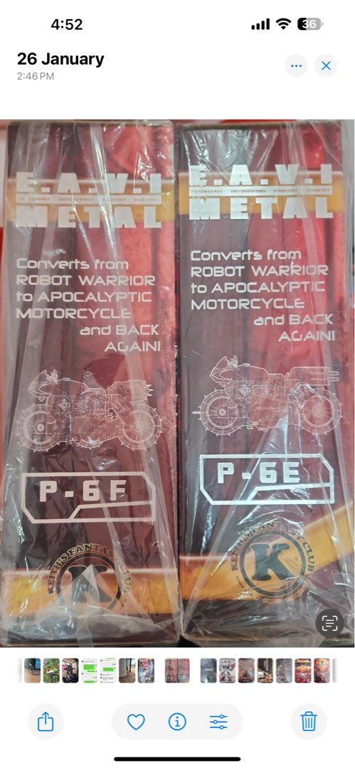 KFC Toys Transformers, specifically the P-6E and P-6F models from the E ...