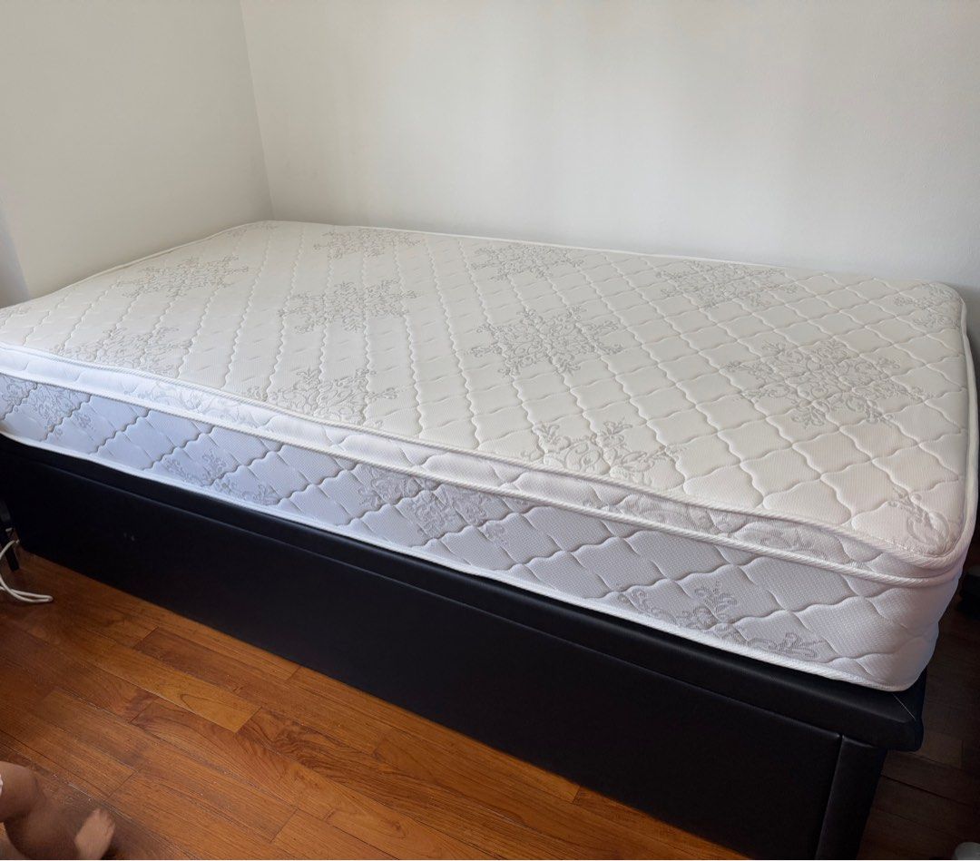 King Koil Stylemaster Orthorest Super Single /w storage bed frame ...