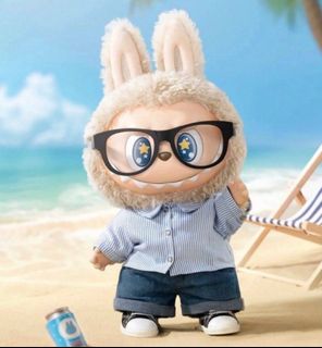 Blue Cool Labubu, Hobbies & Toys, Toys & Games on Carousell