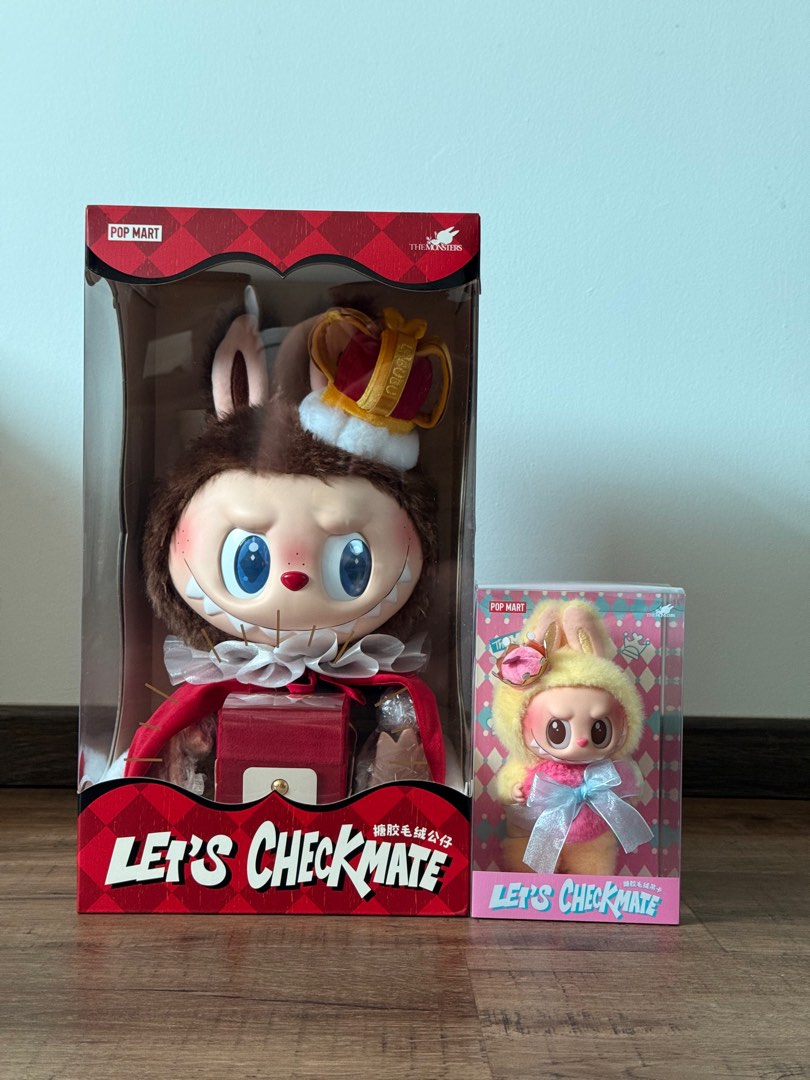 Labubu Checkmate King & Queen, Hobbies & Toys, Toys & Games on Carousell