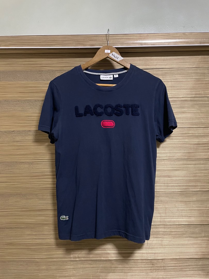 LACOSTE SCRIPT, Men's Fashion, Tops & Sets, Tshirts & Polo Shirts on ...