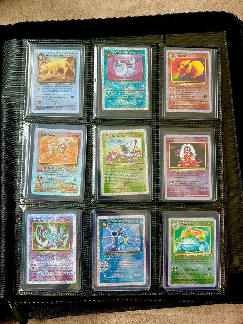 Legendary Collection Reverse Holo Vintage Mewtwo Vaporeon Flareon ...