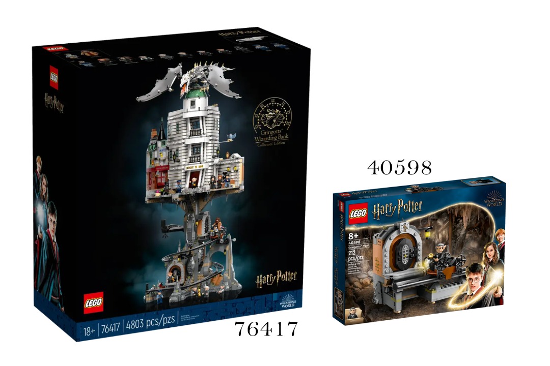 Lego 76417 Gringotts Wizarding Bank + 40598 Gringotts Vault(Retired ...