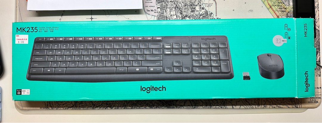 Logitech MK235 Keyboard and Mouse combo, 電腦＆科技, 電腦周邊及配件, 電腦鍵盤及相關產品 ...