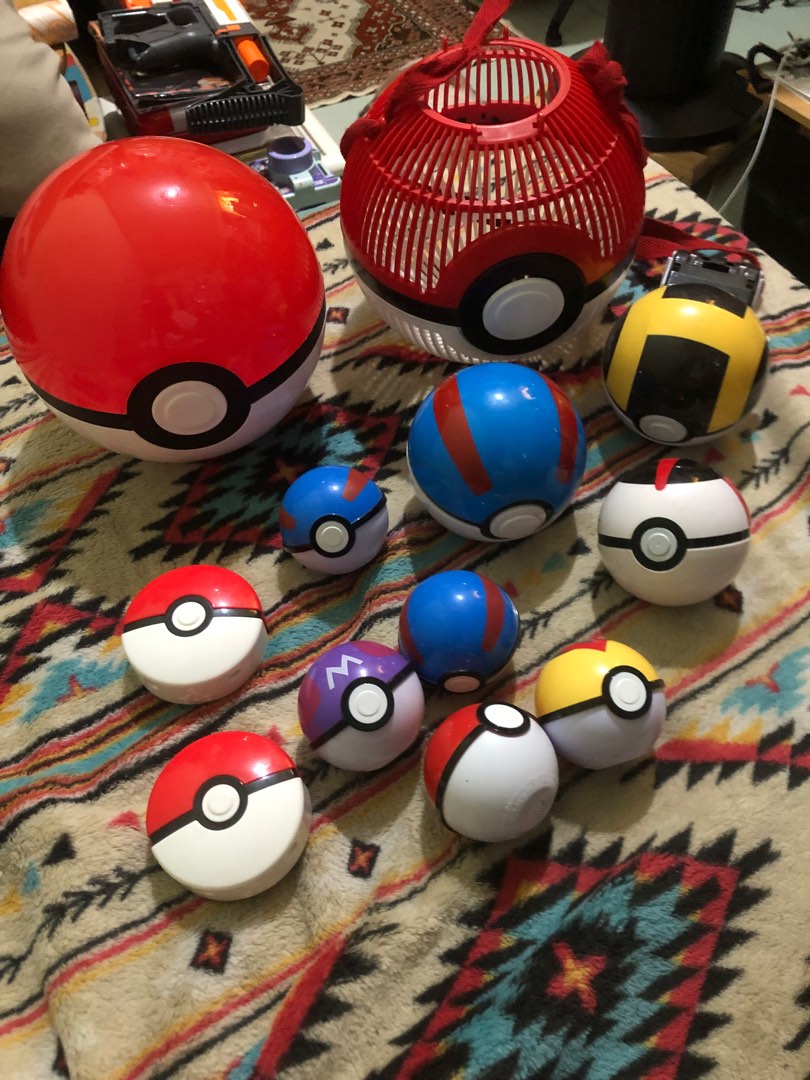 Lot set of pokemon pokeballs containers and toy, Hobbies & Toys, Toys ...