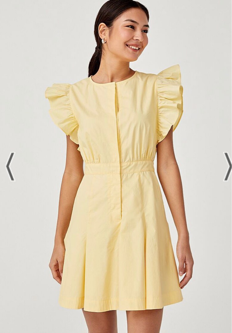 Love Bonito Christa Ruffle Sleeve A line Shirt Dress (retail 2k), Women ...