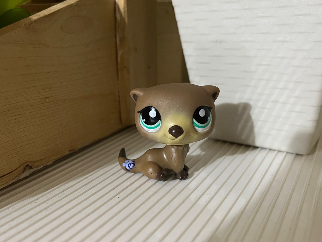 LPS Littlest Pet Shop Authentic Rare Otter #1609 / vintage Hasbro ...
