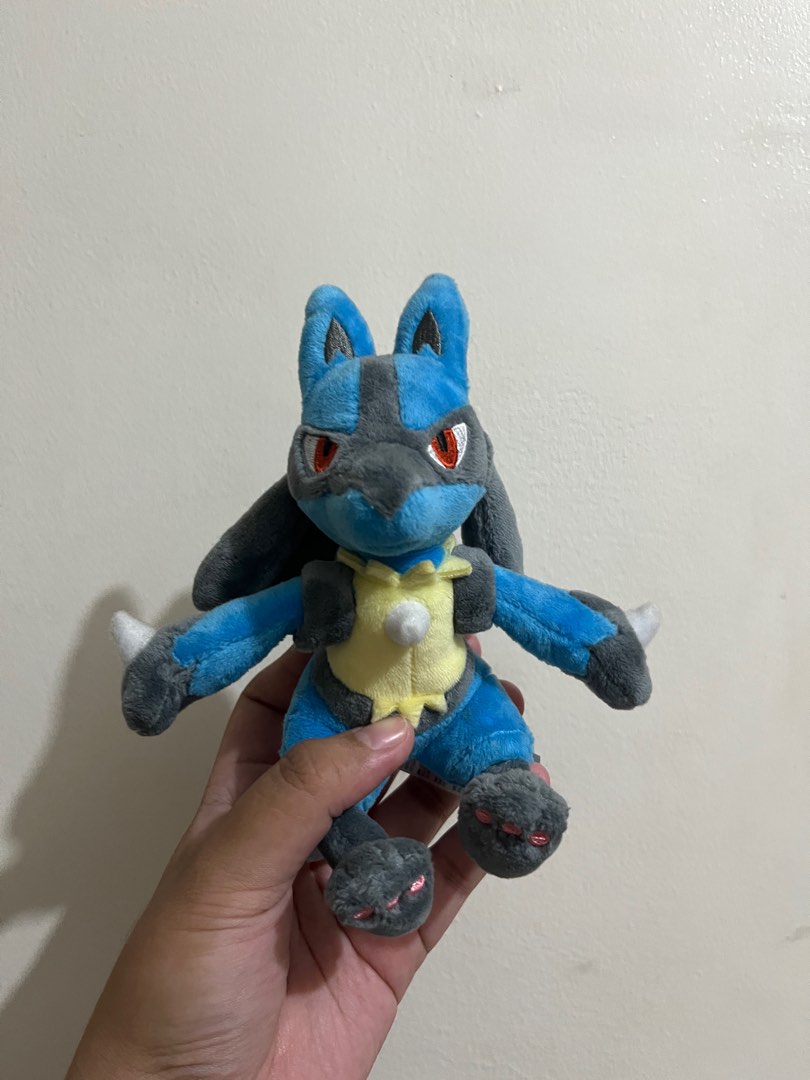 Lucario Plushie / Pokemon Stuffed Plush Toy, Hobbies & Toys, Toys ...