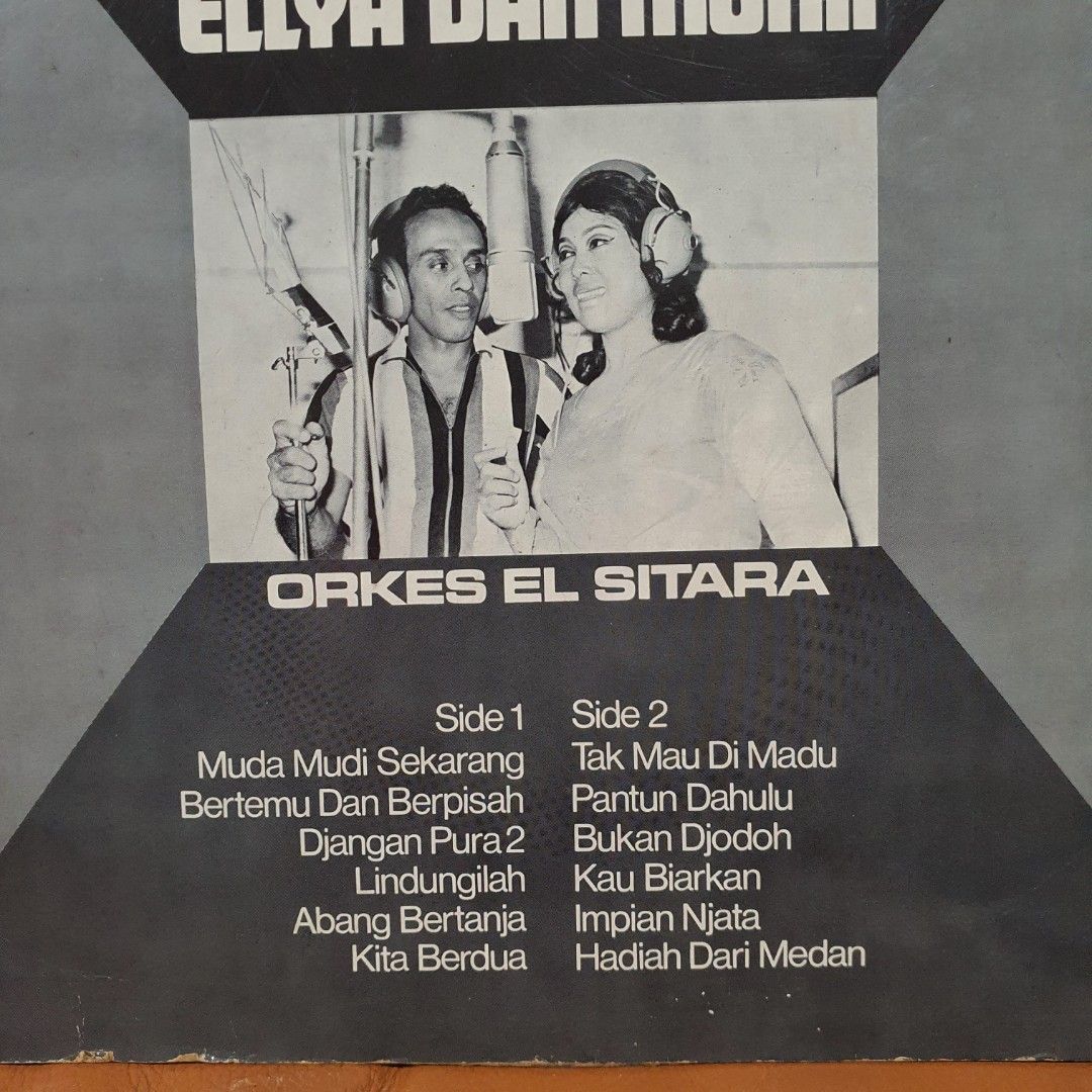 【MALAY】ELLYA & MUNIF - BERTEMU DAN BERPISAH Vinyl Record LP, Hobbies ...