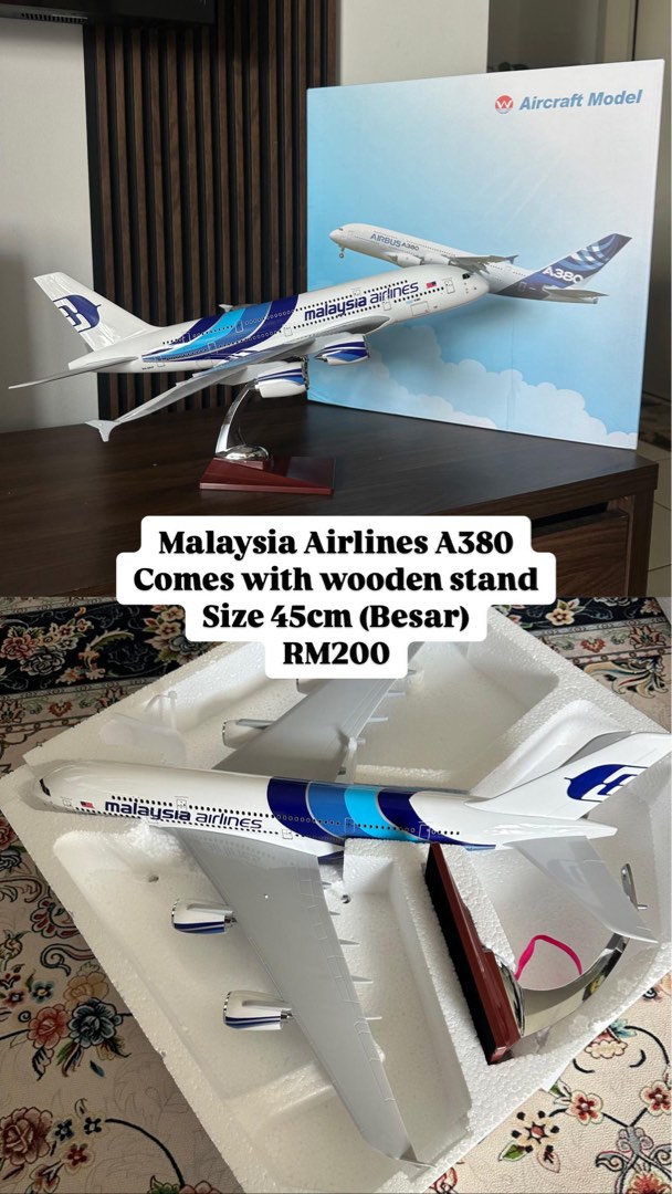 Malaysia Airlines Aircraft Model, Hobbies & Toys, Collectibles ...