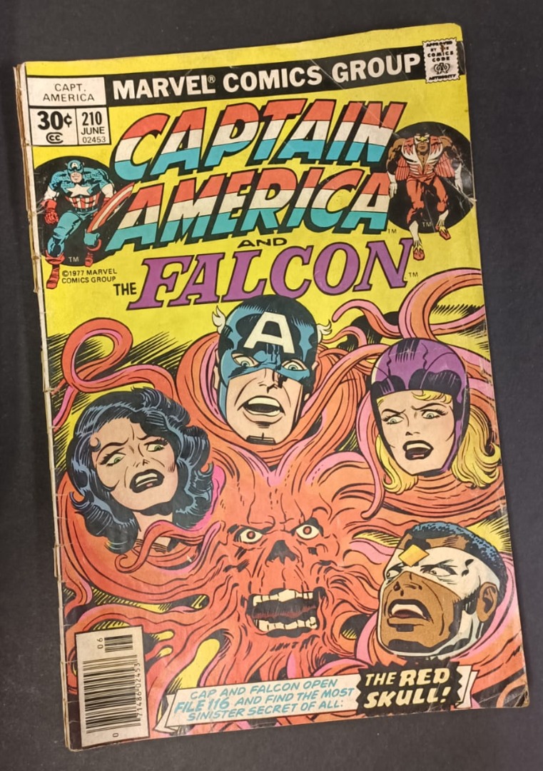 Mazuma *CO192 Vintage Marvel Comic Captain Americe & The Falcon #210 JUNE, Hobbies & Toys, Books ...