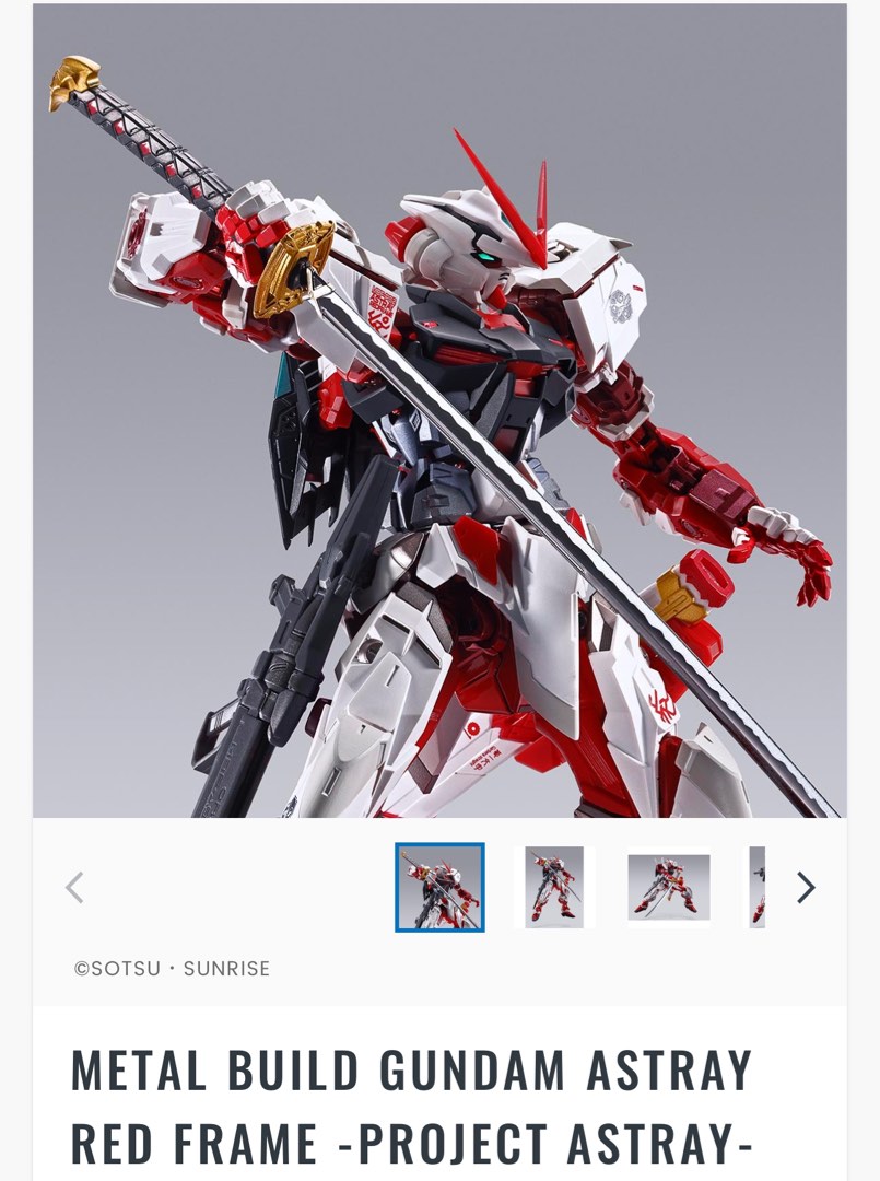 METAL BUILD GUNDAM ASTRAY RED FRAME -PROJECT ASTRAY-, 興趣及遊戲, 玩具 & 遊戲類 ...