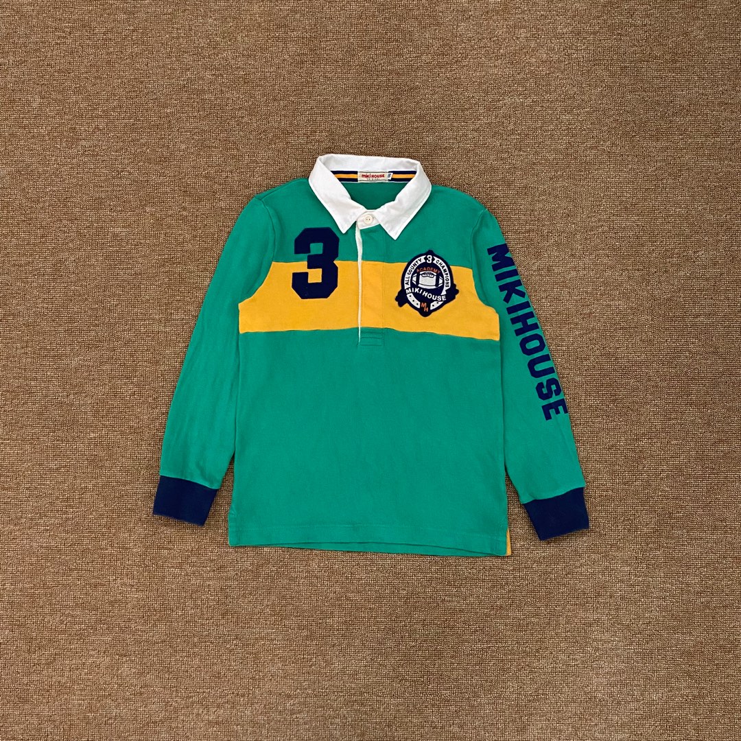 Miki House Rugby Long Polo Shirt, Bayi & Anak, Baju Anak Laki-laki, 4 ...