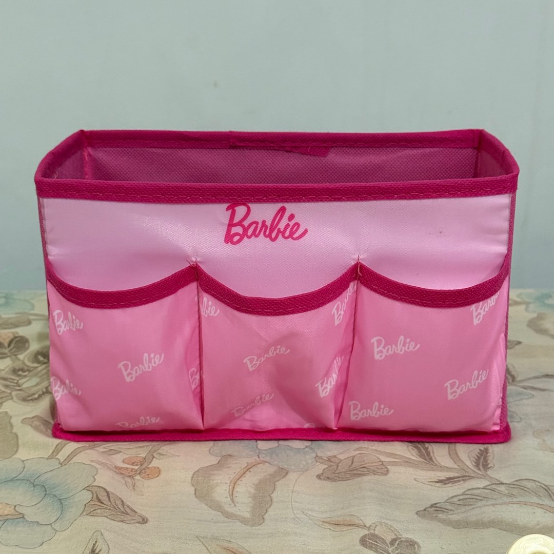 Miniso Barbie Storage Box with 3 Side Pockets, Women's Fashion, Jewelry ...
