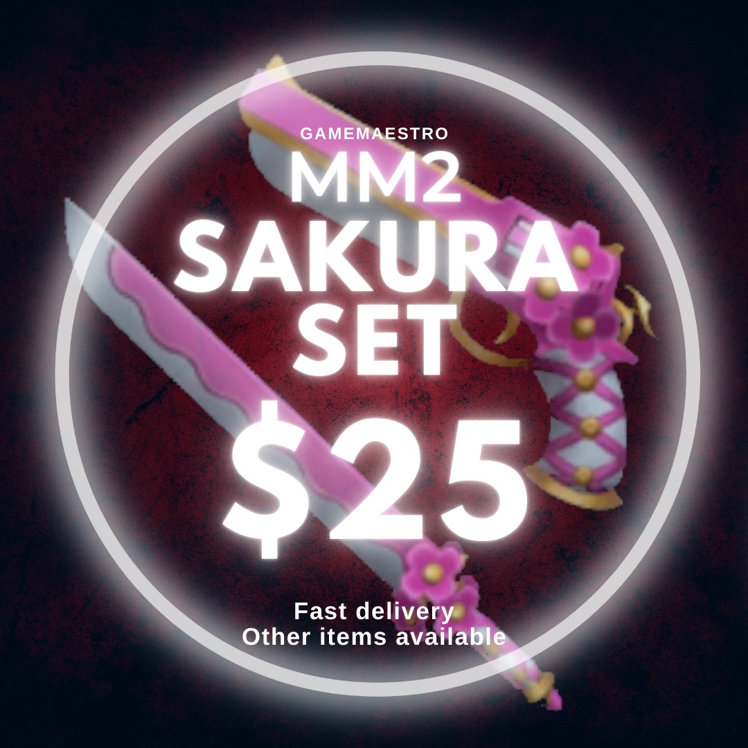 MM2 Sakura Set CHEAPEST / Murder Mystery 2 Sakura Set $25, Video Gaming ...