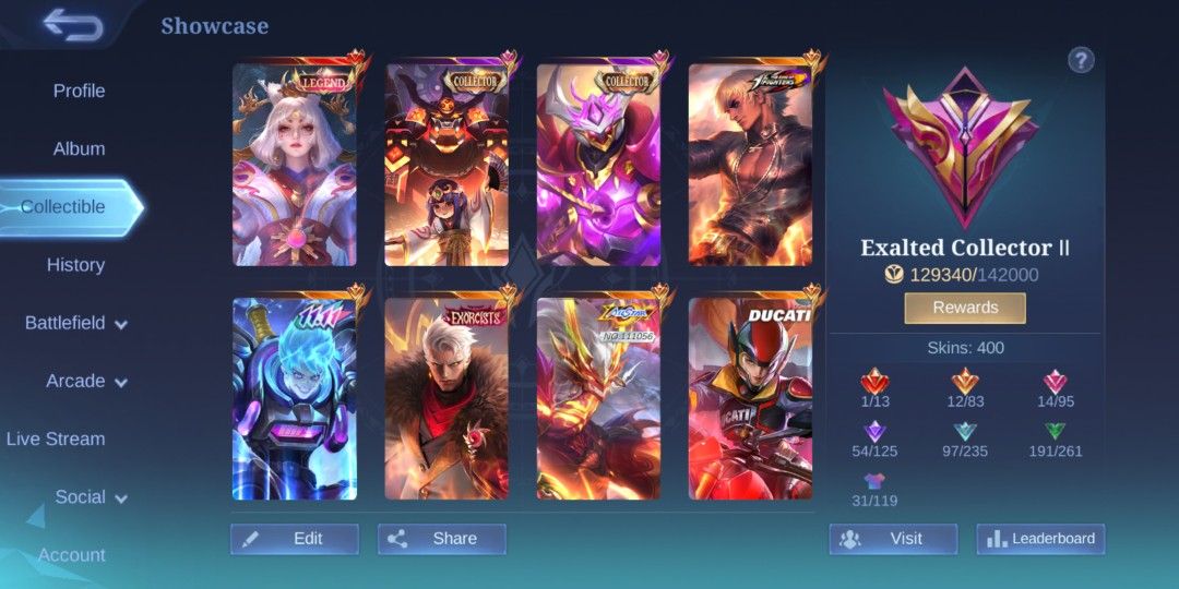 Mobile Legends STACKED Account | MLBB ACC | ML ACC | (Click in to see ...