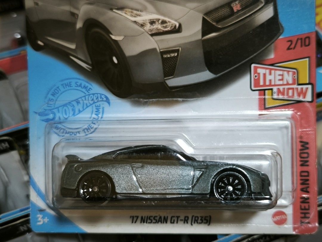 New '17 Nissan GT-R R35 Grey Silver Then And Now Hot Wheels HotWheels ...