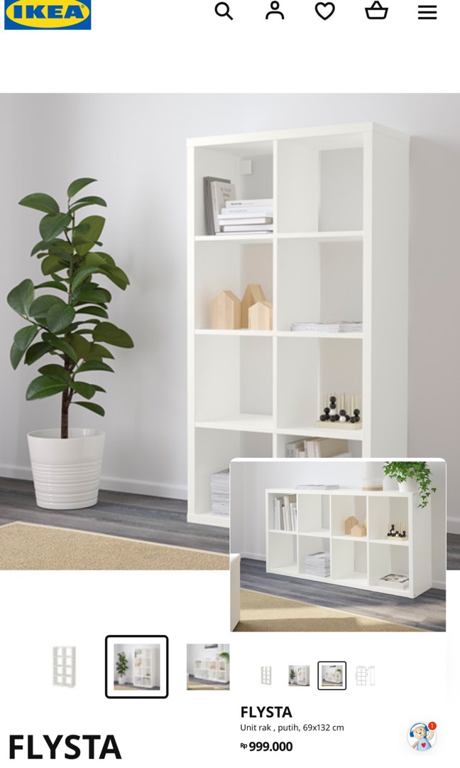(NEW) IKEA FLYSTA - Rak Susun Buku, Sepatu dll, Perabotan Rumah di ...