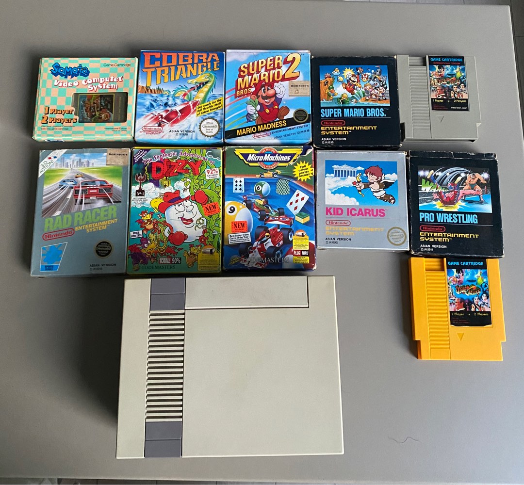 Nintendo Entertainment System (NES) Asian Version + 2 Controller ...