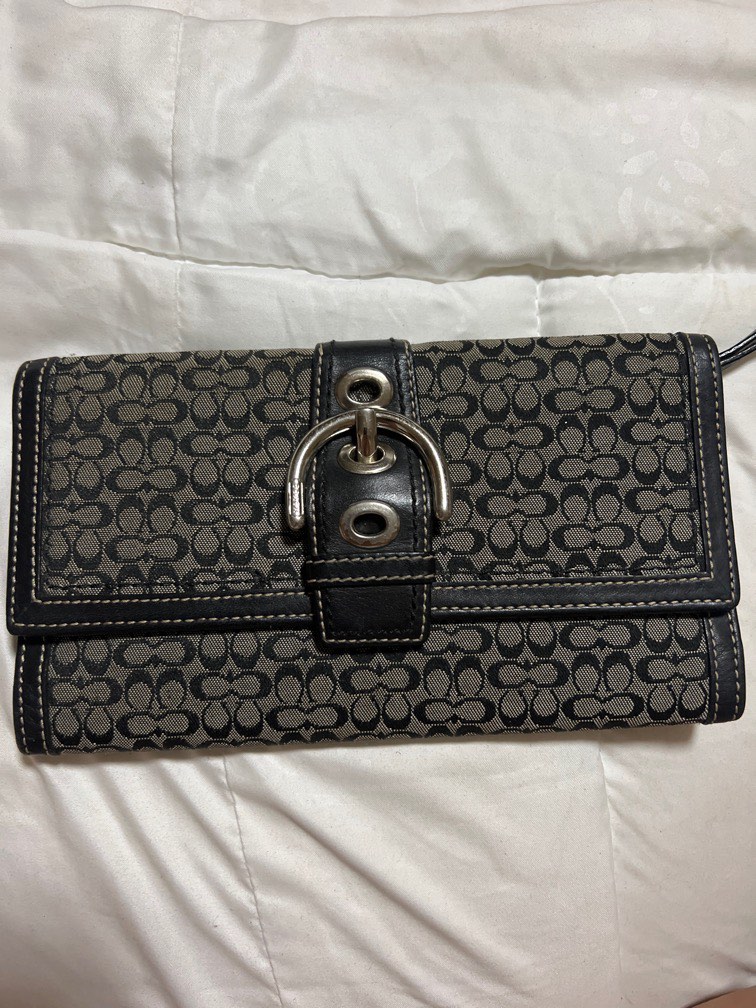ORIGINAL COACH LONG WALLET, Luxury, Bags & Wallets on Carousell