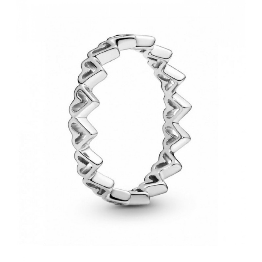 Pandora Freehand Hearts Ring, Women's Fashion, Jewelry & Organisers ...