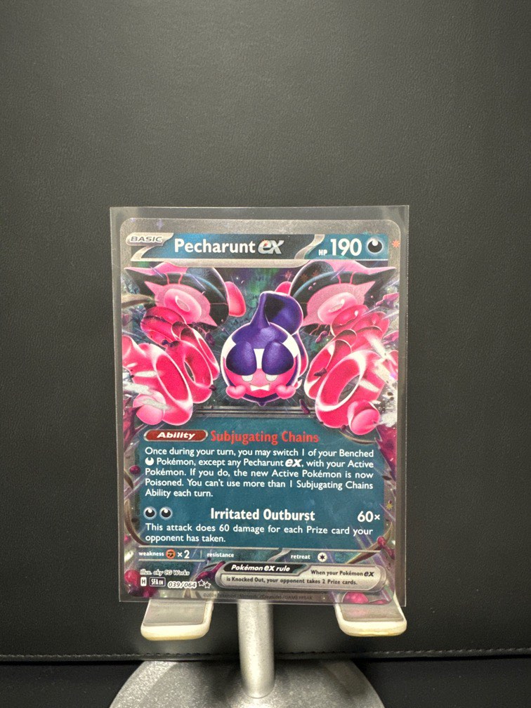 Pecharunt Ex #39 Shrouded Fable, Hobbies & Toys, Toys & Games on Carousell