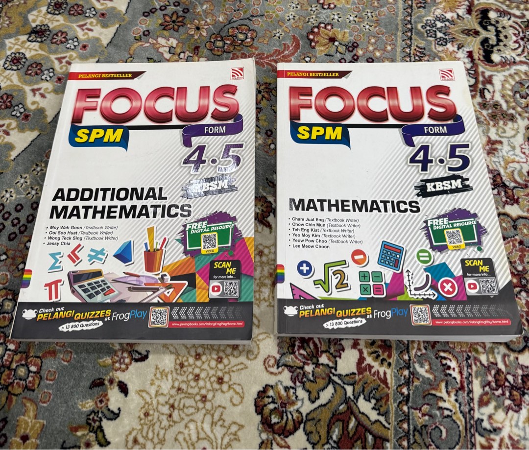 Pelangi FOCUS SPM Form 4&5 KBSM (Tingkatan 4&5) Matematics & Additional ...