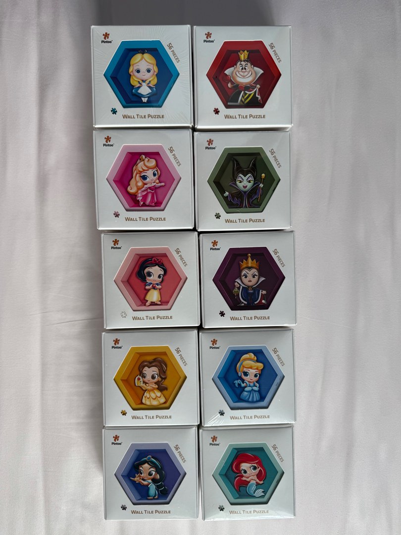 Pintoo Wall Tile Puzzle: Disney Princess and Villian Set, Hobbies ...