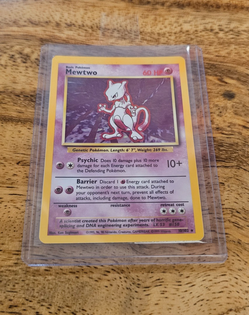 Pokemon Base Set Mewtwo Vintage, Hobbies & Toys, Toys & Games on Carousell