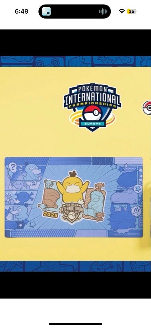 Pokemon EUIC 2025限定playmat, 其他, 其他 - Carousell