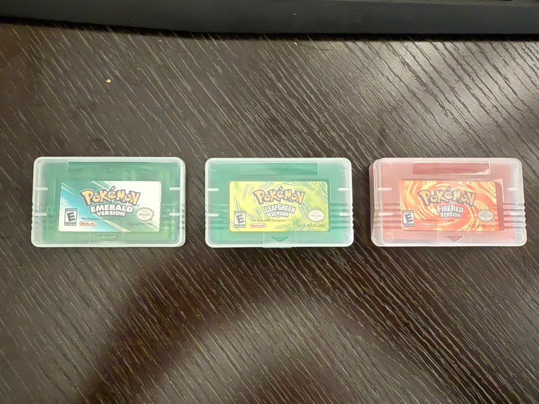 Pokemon FireRed LeafGreen Emerald Gameboy Advance DS, Video Gaming ...