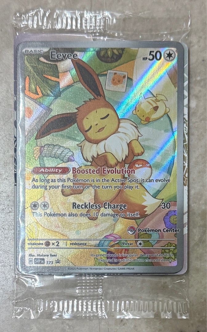 Pokemon Prismatic Evolutions ETB PC Stamp Promo Card, Hobbies & Toys ...