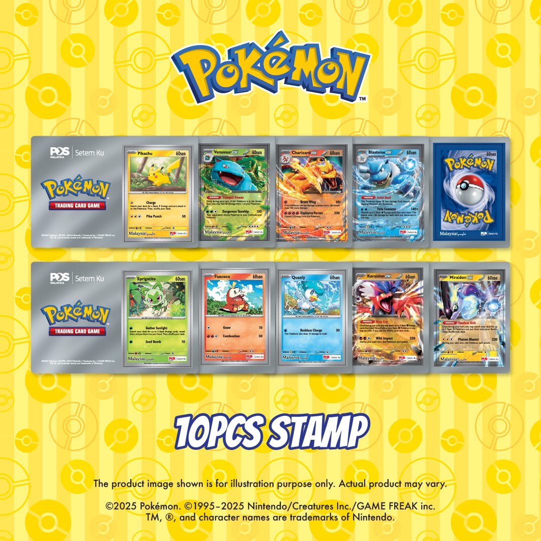Pokemon Stamps Special Edition Folder Set, Hobbies & Toys, Memorabilia ...