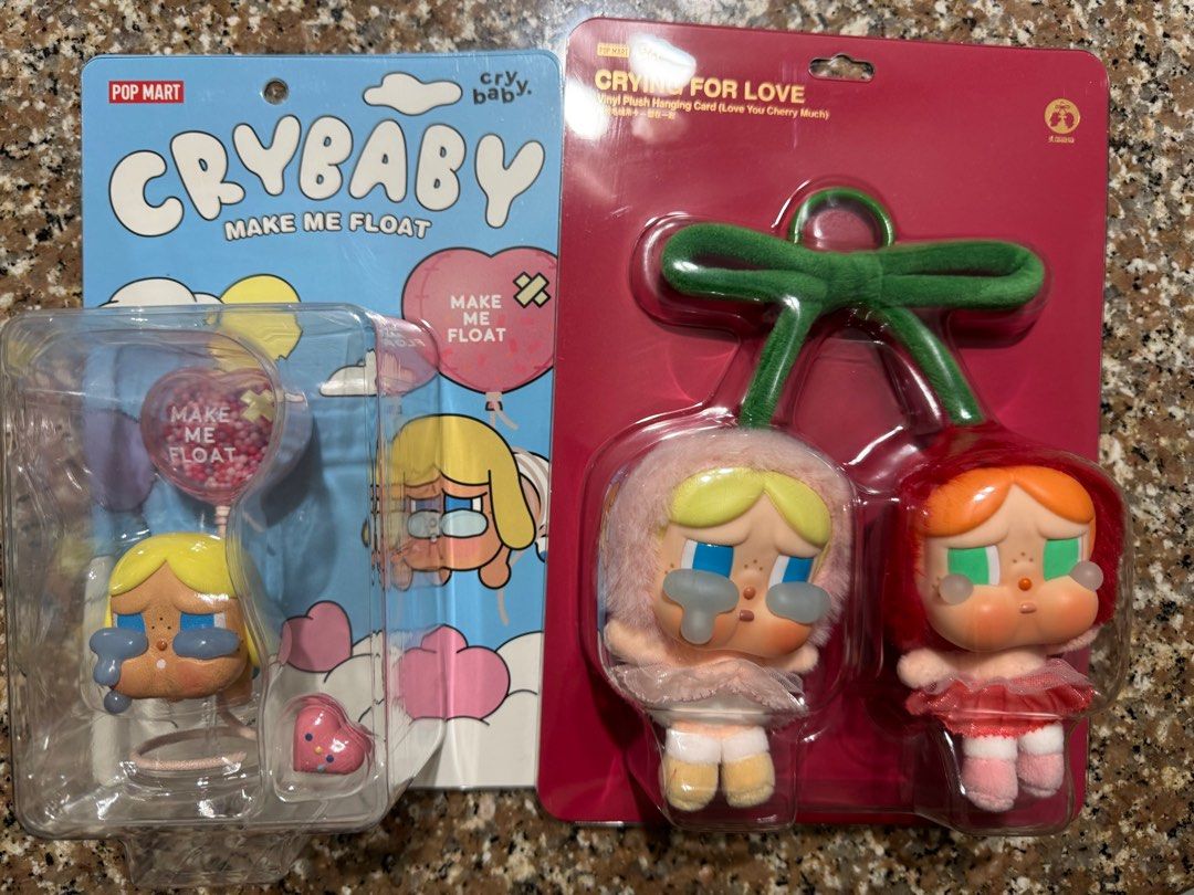 Popmart Crybaby Make a Float / Crying for Love Figurine, Hobbies & Toys ...