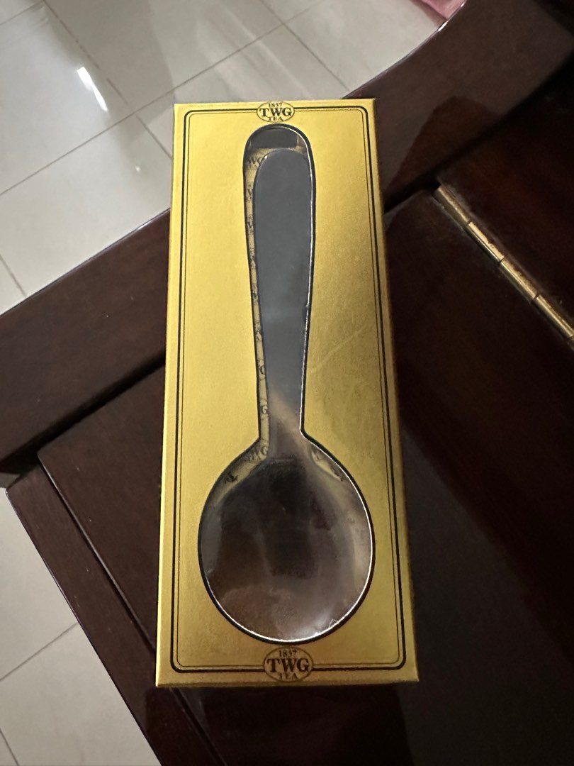 Premium twg tea buffalo horn tea scoop in brown, Furniture & Home ...